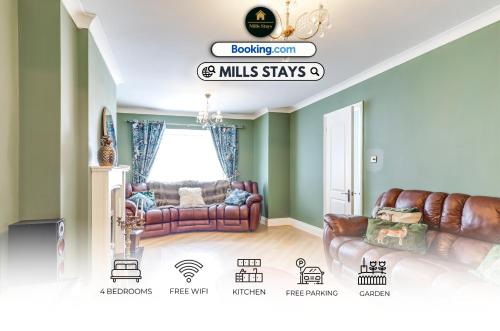 4 Bed House By Mills Stays Contractors Accommodation Wickford With Pool & Gym - Basildon