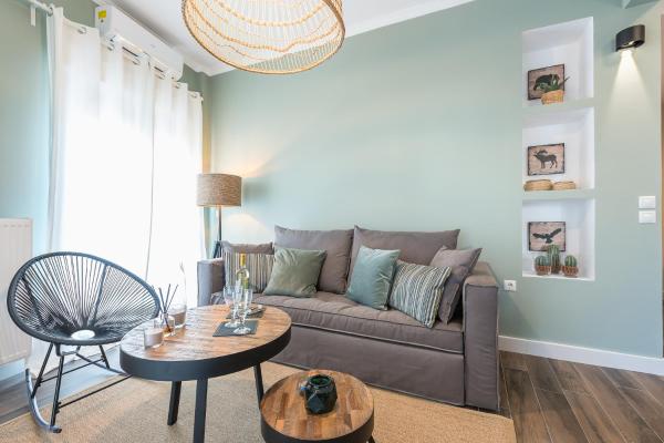 "Sunbow Olive"- Boutique Apartment In Dowtown Athens - Аспропиргос