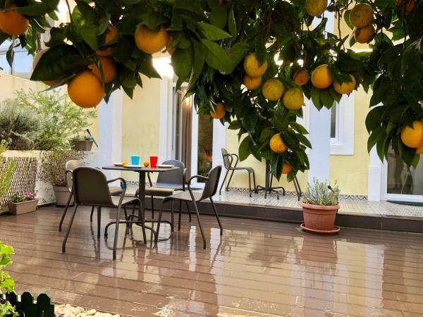 Sunny Orange Garden Apartment In Central Lisbon - Graça