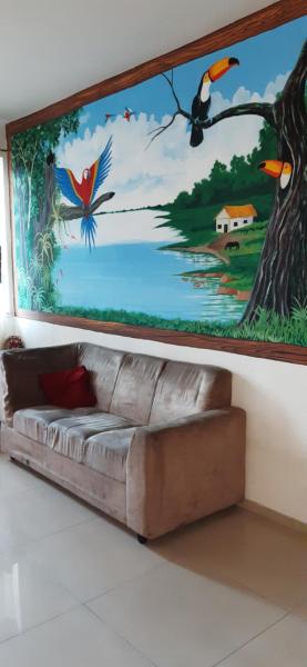 Apartamento Com Pintura Regional Arara - Manaus