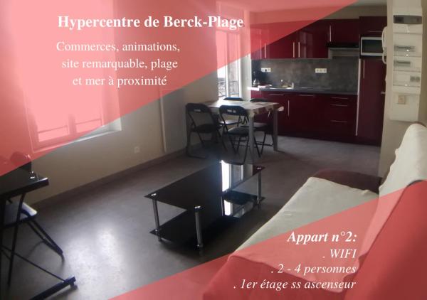 Appart 2-4 Pers Berck-plage Hyper-centre - Baie de Somme