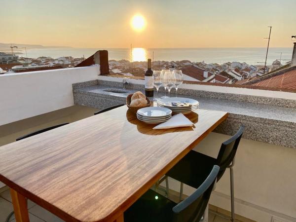 Sea Breeze Ii - Private Sea View Terrace And Office - Nazaré