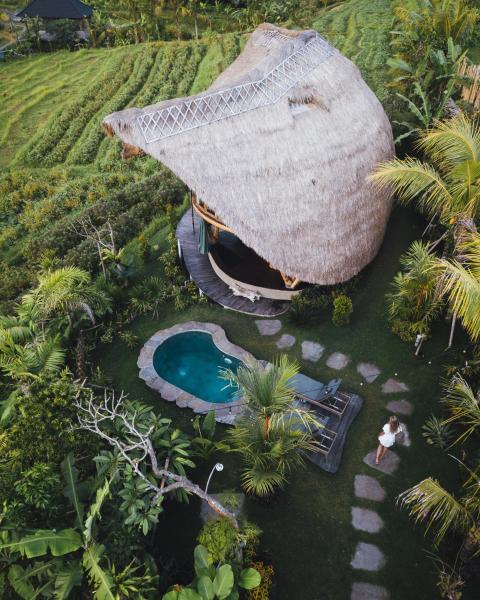 Veluvana Bali - Owl Bamboo House - Sidemen