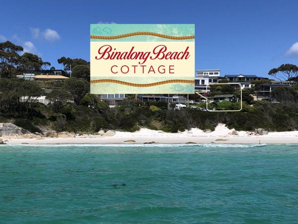 Binalong Beach Cottage Beachfront At Bay Of Fires Next To Restaurant - St Helens