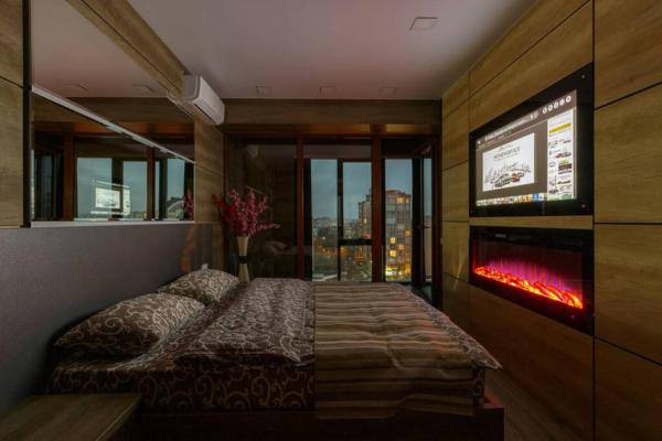 City Center. Panoramic Windows. Fireplace. - 基希訥烏