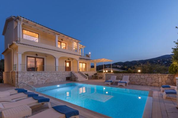 Kassiopi View Villas-corfu-villa Christos-4 Bedrooms-big Private Pool-sea View-prime Location - Kassiopi