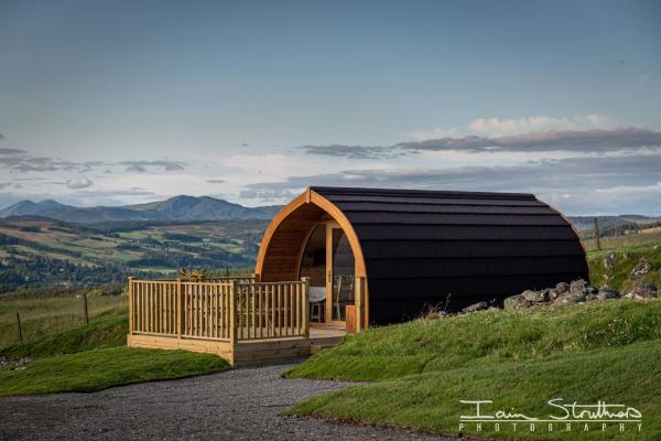 Beinn A Ghlo Luxury Glamping Pod With Hot Tub & Pet Friendly At Pitilie Pods - Aberfeldy