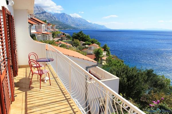 Apartment In Pisak With Sea View, Balcony, Air Conditioning, Wi-fi (4722-4) - Brela