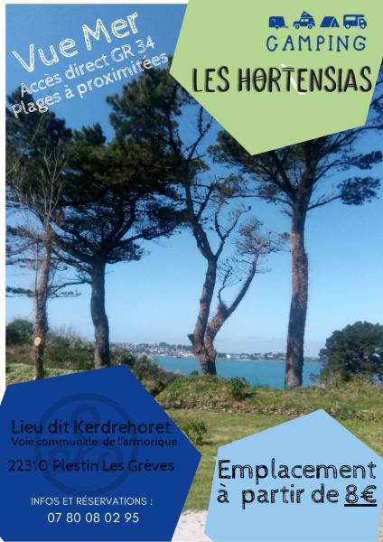 Aire De Camping Car, Caravane, Tente Emplacement Nu Avec éLectricité Petit Camping - Plestin-les-Grèves