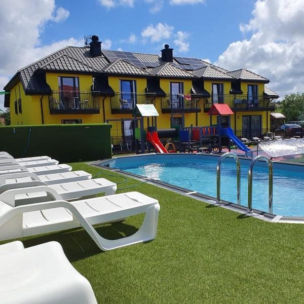 Willa Kwiatano - Plac Zabaw & Jacuzzi & Basen & Sauna - Budynek C - Grzybowo