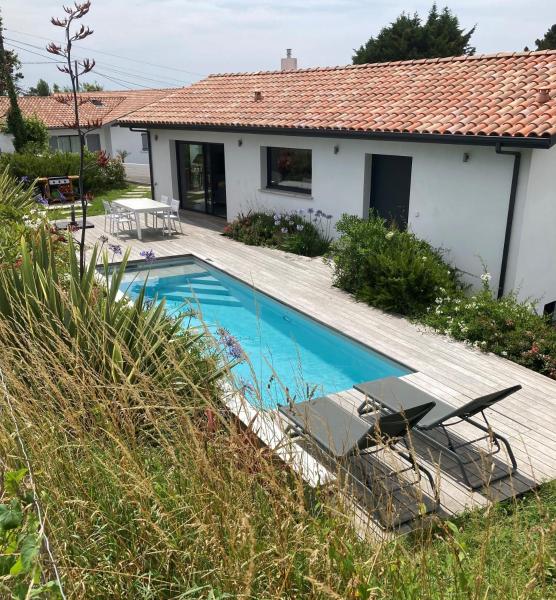 Villa Avec Piscine Privée, Vue Sur Mer Et Plage à Pied 800m - Hendaye