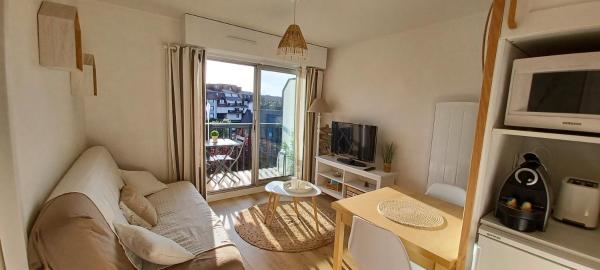 T2 Cosy/balcon Sud Ouest/300m-mer/villers Sur Mer - Basse-Normandie