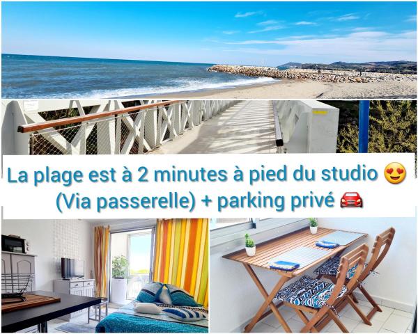Studio Loggia Plage: 2 Min à Pied à Port-argelès - Argelès-sur-Mer