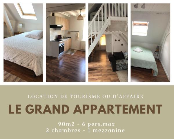 Le Grand Appartement - 90m2- 2 Chb , 1 Mezzanine - 6pers - Valle del Loira