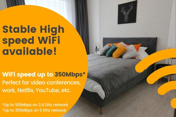 Comfy 2 Room Apartment - Free Parking - 350mbps Wifi - Netflix - Kaunas