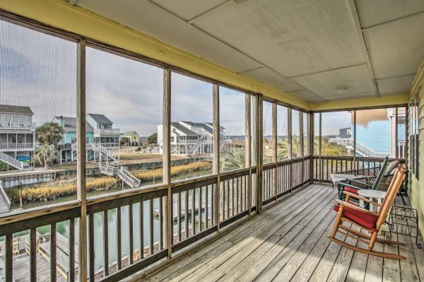 Steps To Sunset Beach Canal-front Home With Dock! - Sunset Beach, NC