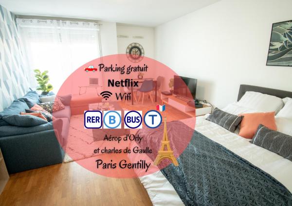 Appartement Chic Avec Parking Gratuit à Paris - Thiais