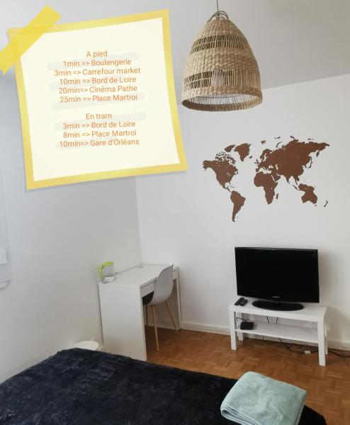 Chambre Monde Tout Confort Saint-marceau - Orléans