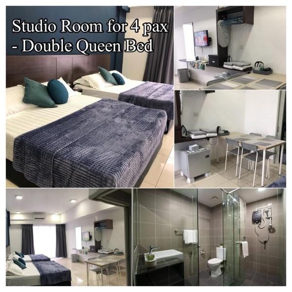 Studio Room Aeropod Near Airport,kk City,tg Aru Beach For 4 Pax - Putatan