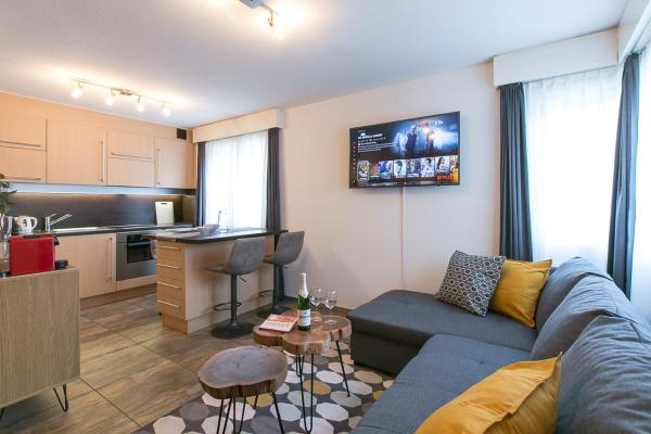 Spirit Apartments - Studio 1 Und 2 - Küche - Parkplatz - Engelberg