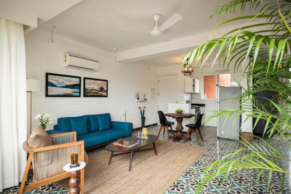 El Raso, Premium 1 Bhk Apartments With Shared Pool, Just 2 Mins Drive From Famous Parra Coconut Tree Road, 24x7 Security, Kitchen, Daily Housekeeping - Goa