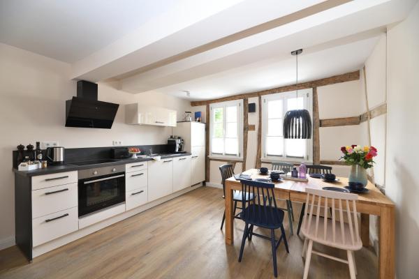 Ferienwohnung Heppenheim - Wohnung "Nibelungen"mit Dachterrasse - Das Schiefe Haus - Gernsheim