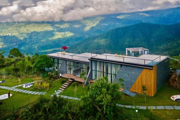 Saffronstays Glasshouse Celeste, Ranikhet - Luxurious Glass Villa With Breathtaking Views - Uttarakhand