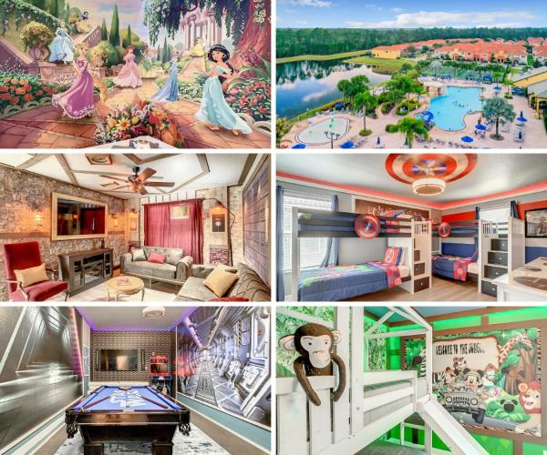 Marvelous Magical House: Amazing Themes And Pool, 5mi Disney - United States