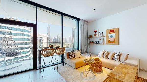 Stylish Studio With Burj Khalifa View - Dubai