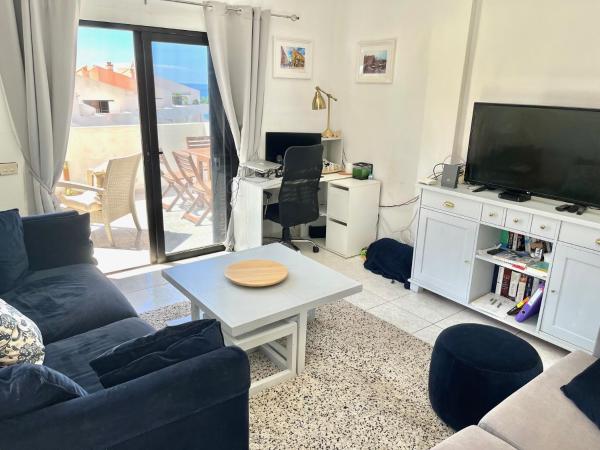 Sea View Penthouse Apartment Or Studio With Large Terrace In Los Cristianos - Arona