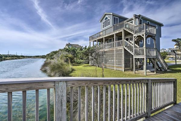 Avon Home On The Channel W/ Deck & Views! - Avon, NC