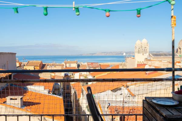 Terrasse Vue Mer & Quartier Historique Vieux Port - Marseille