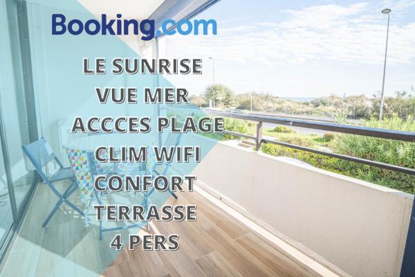 Le Sunrise Vue Mer Accès Plage- Spacieux-2 Terrasses-wifi - Confort -Top Pros Servicesconciergerielagrandemotte - La Grande-Motte