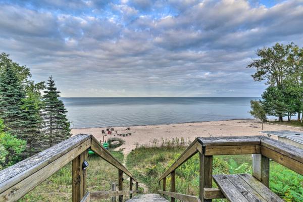 Lakefront Forestville Paradise With Private Beach! - Michigan