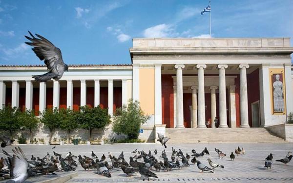 Santorini Style At Nathional Archeological Museum Of Athens,greece - Ано-Льосия