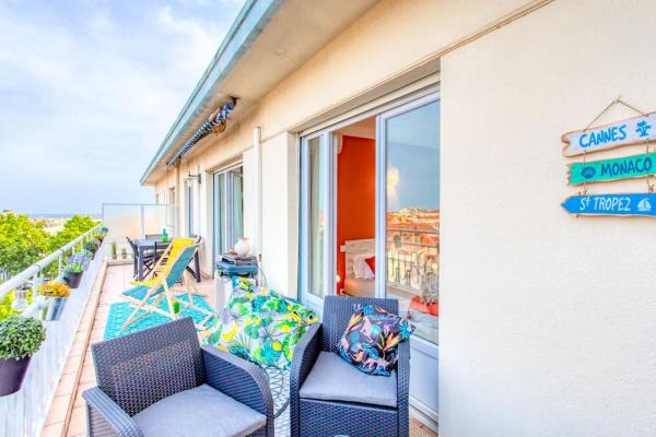 C5 - Staywiz Us - 2 Bdr Blvd Carnot - 10 Min Palais - Ac & Terrace Sea View - Cannes