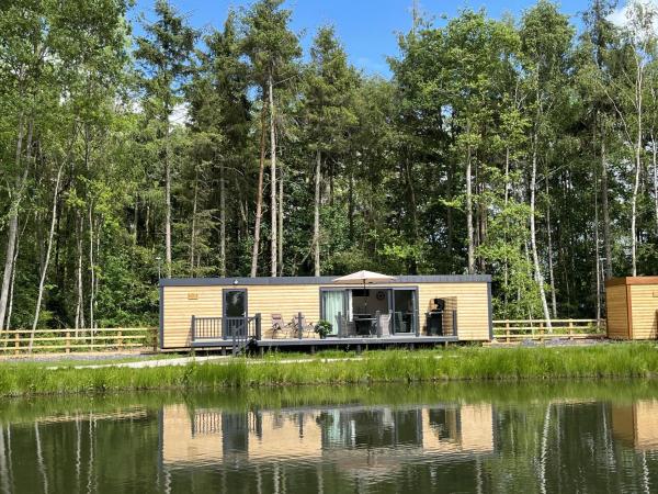 Pine Boutique Lodge With Hot Tub For Couples & Dog - Angleterre