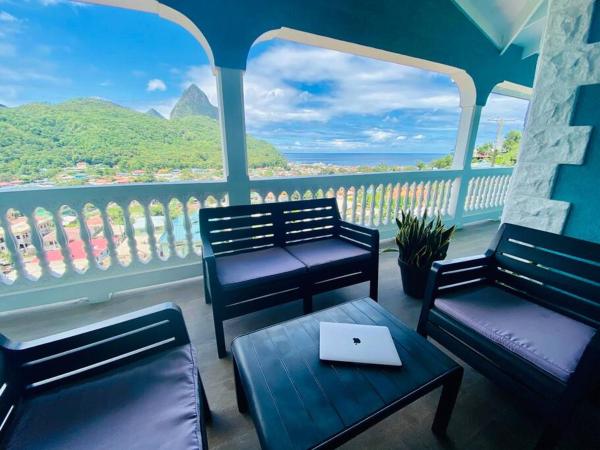 Sapphire Villa 2 - Pitons & Ocean Views + Beach - Saint Lucia