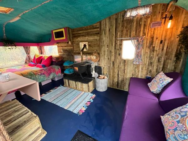 Budget Stay, In Lovely Private Setting With Rustic Charm, Log Burner, Fire Pit, Campers Kitchen & Eco Loo No Bedding Supplied - Narberth