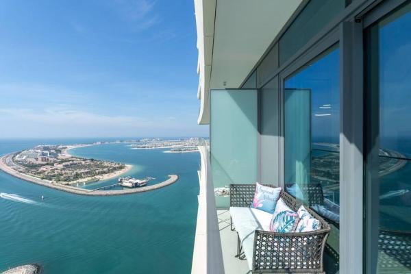 Vogue Fascinating Beachfront One Bedroom Apartment With Balcony And Palm Views & Private Beach With Full Amenities - Dubai Marina