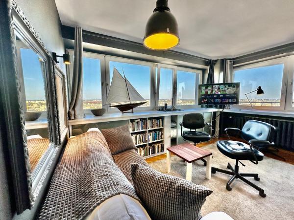 Super Apartament Grey Centrum 2x Metro Fast Wifi 300 Mbs Netflix Appletv Smarttv Spotify Panorama Miasta - Warschau
