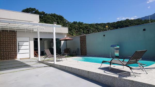 Casa Charmosa Com Piscina, Churrasqueira E Wi-fi Em Massaguaçu, Caraguatatuba, Sp - Caraguatatuba