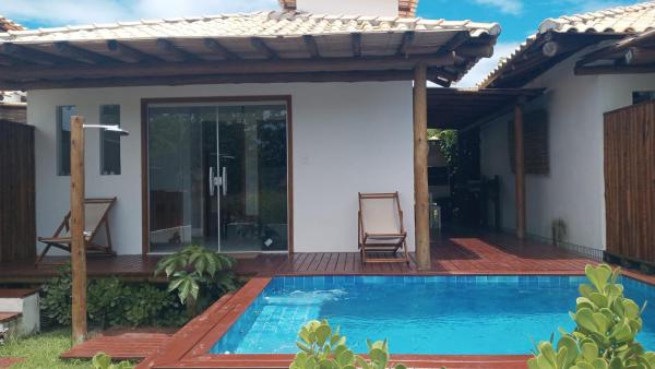 Casa #2 - Piscina A 400 Mts Da Praia, 2 Suites Com Ar Cond - Taipu De Fora, Barra Grande - Bahia