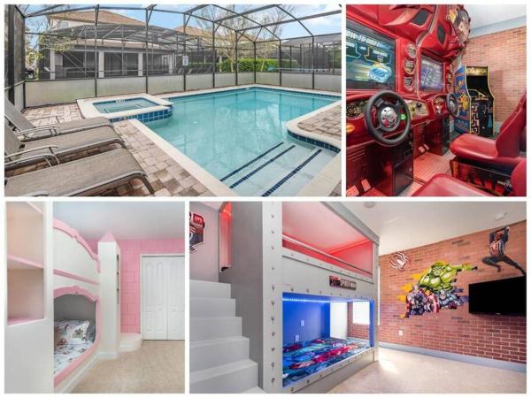 Upscale Family Home Withcustom Arcade, Theatre - Davenport, FL