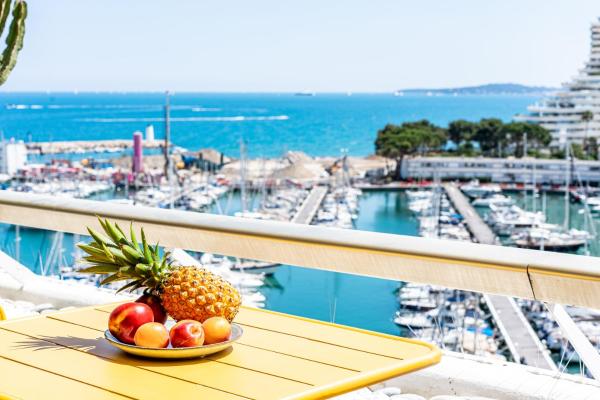 Grand 4 Pièces 6 Personnes Fabuleuse Vue Mer Clim Garage - Villeneuve-Loubet