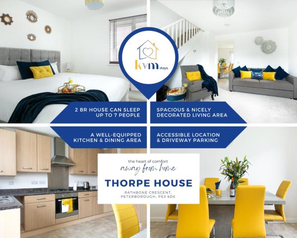 Kvm - Thorpe House Close To Town By Kvm Stays - Peterborough