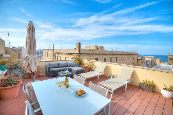 Comfy 1 Bedroom - Sun Terrace & Sea Views Gbuh1-1 - Valletta