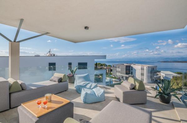 Malipe Penthouse With Sea View - Malinska