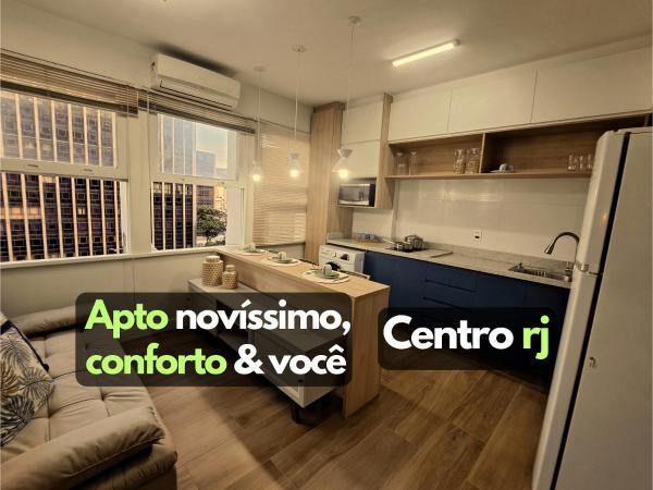 Novíssimo Apto Metrô Na Porta Vlt Centro Rio - Glória