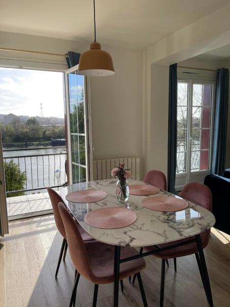Ambiance Seine, Appartement Surplombant La Seine -51 M2, Anémone- - Île-de-France